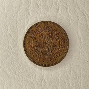 Rare Vintage 1984 Chuck E Cheese Gaming Token Nostalgic - Etsy