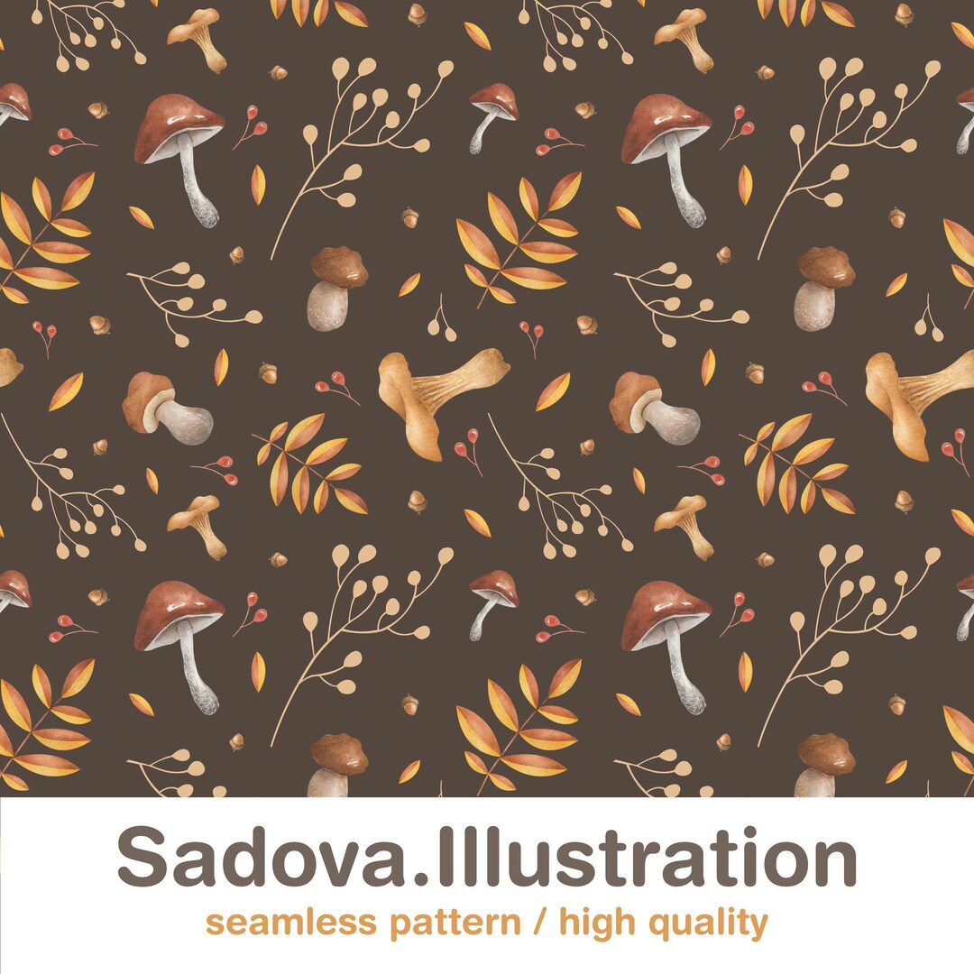 Fall Seamless Files, Autumn Wallpaper Pattern, Digital File, Fall Png ...