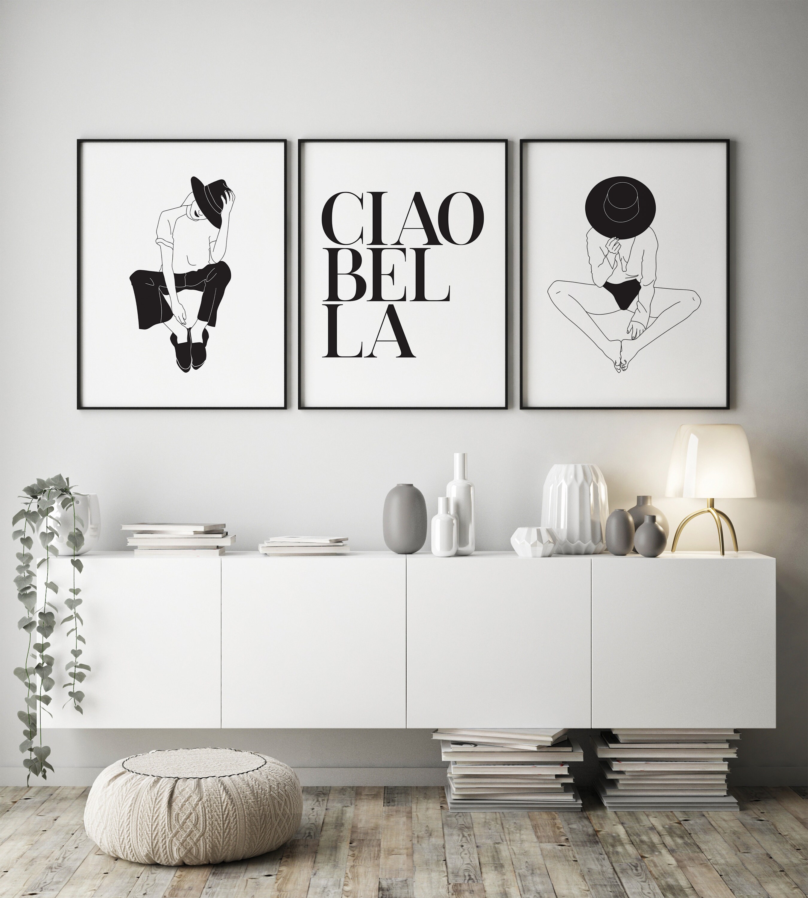 Ciao Bella Sign Fashion Print Fashion Wall Art Home Wall - Etsy