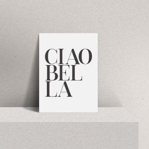 Ciao Bella Sign Fashion Print Fashion Wall Art Home Wall - Etsy
