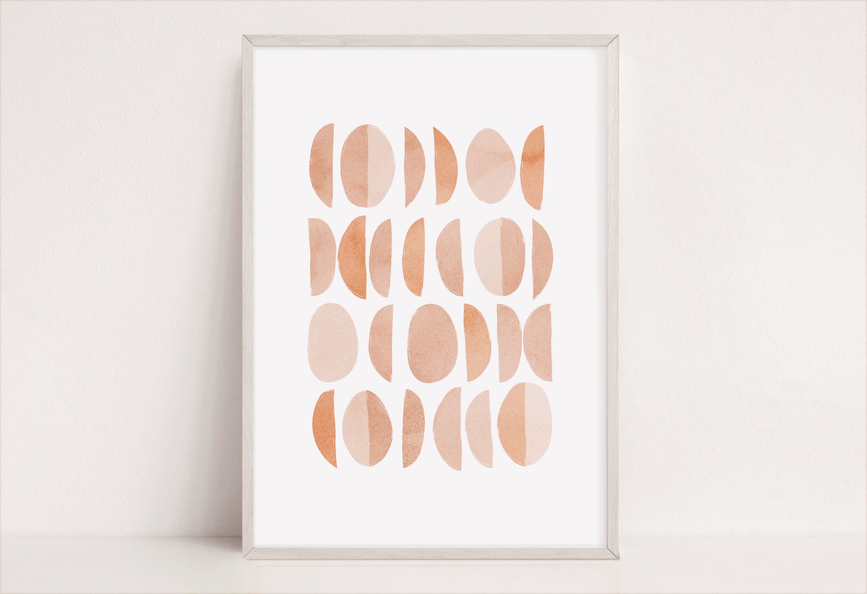 Peach Print DIGITAL DOWNLOAD Abstract Modern Wall Art Print Home Décor ...