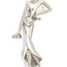 Art Deco Silver Lady Brooch With Frosted Skin Tone Features - Etsy