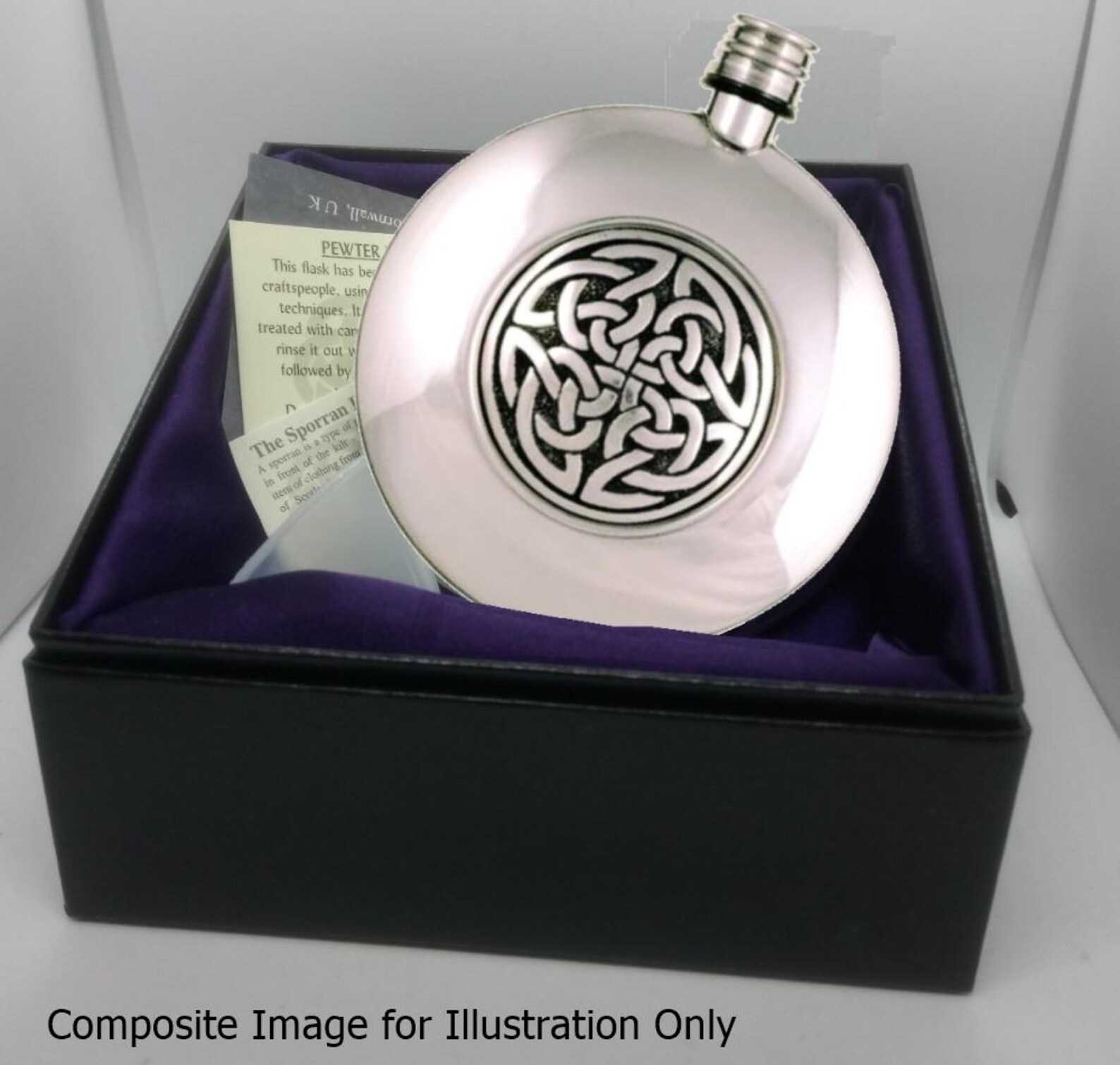 3oz Aberlemno Celtic Knot Sporran Flask - Etsy