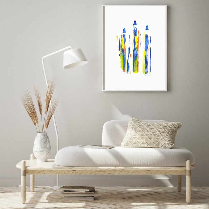 Abstract Picture, Abstract Painting, Poster A3, Art Picture, Hangemalt ...