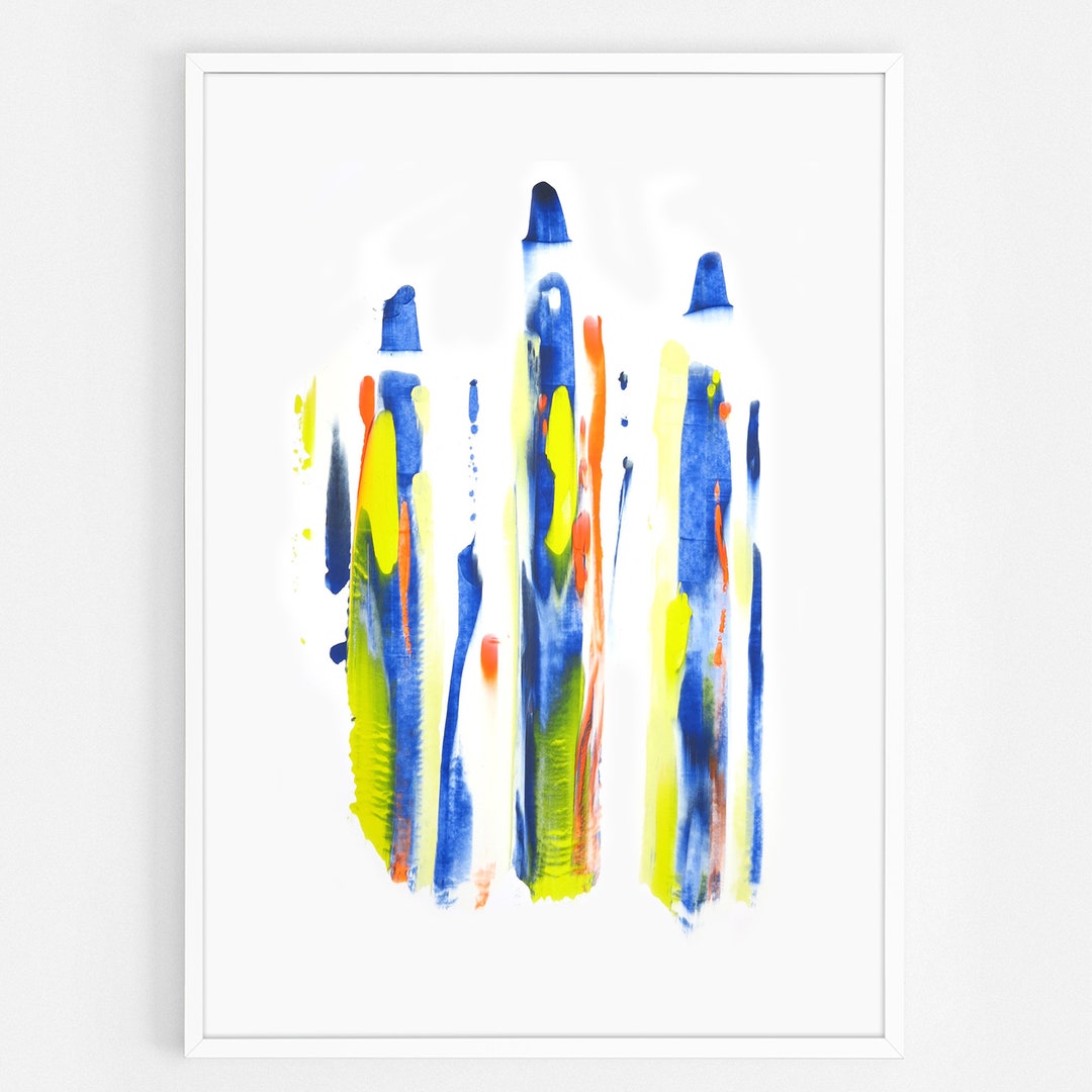 Abstract Picture, Abstract Painting, Poster A3, Art Picture, Hangemalt ...