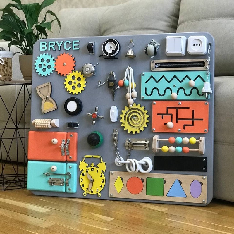 Toddler Busy Board - Etsy