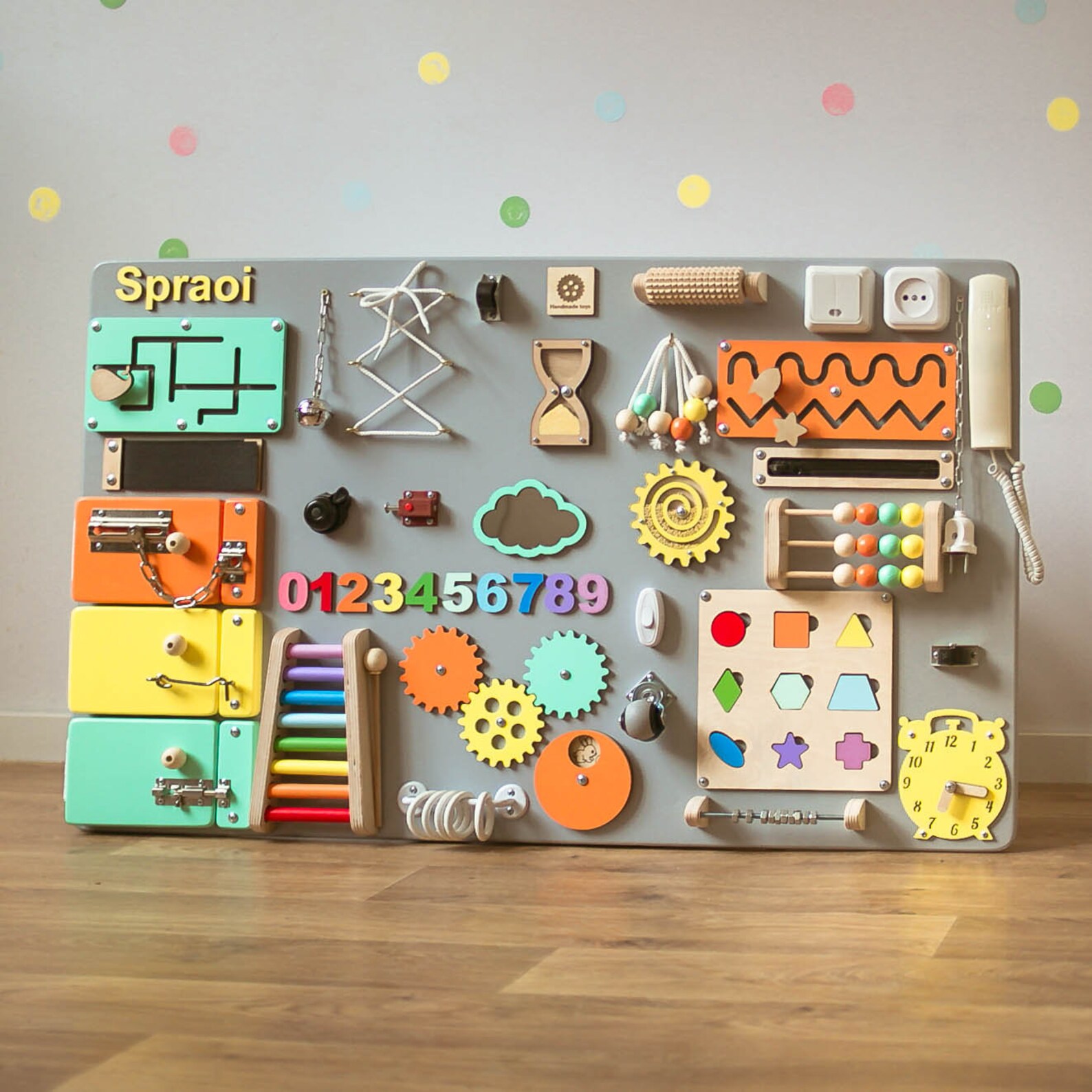 Baby Busy Board, Toddler Activity Board, Educational Sensory Board ...