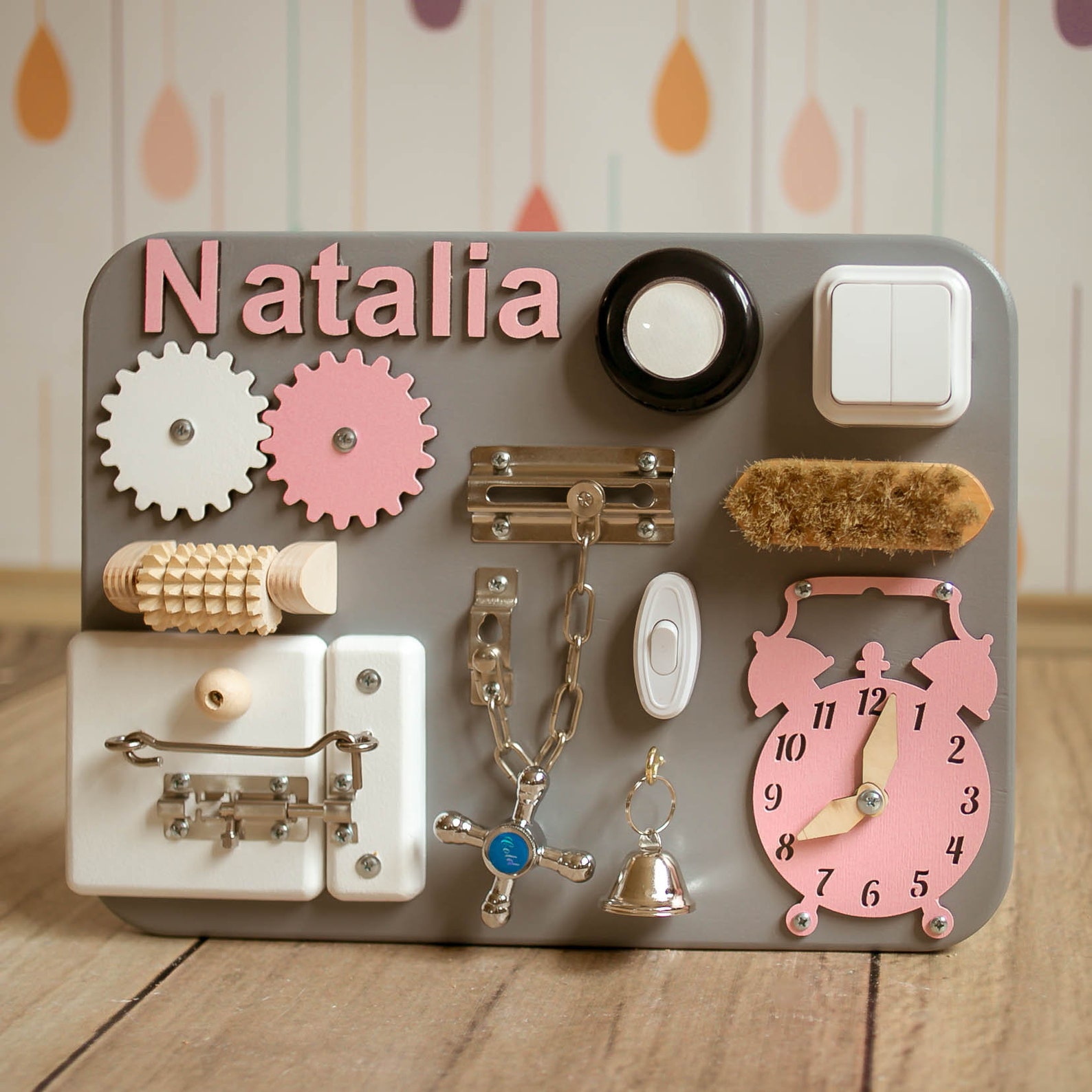 Baby Busy Board Toddler Activity Board Educational Sensory - Etsy