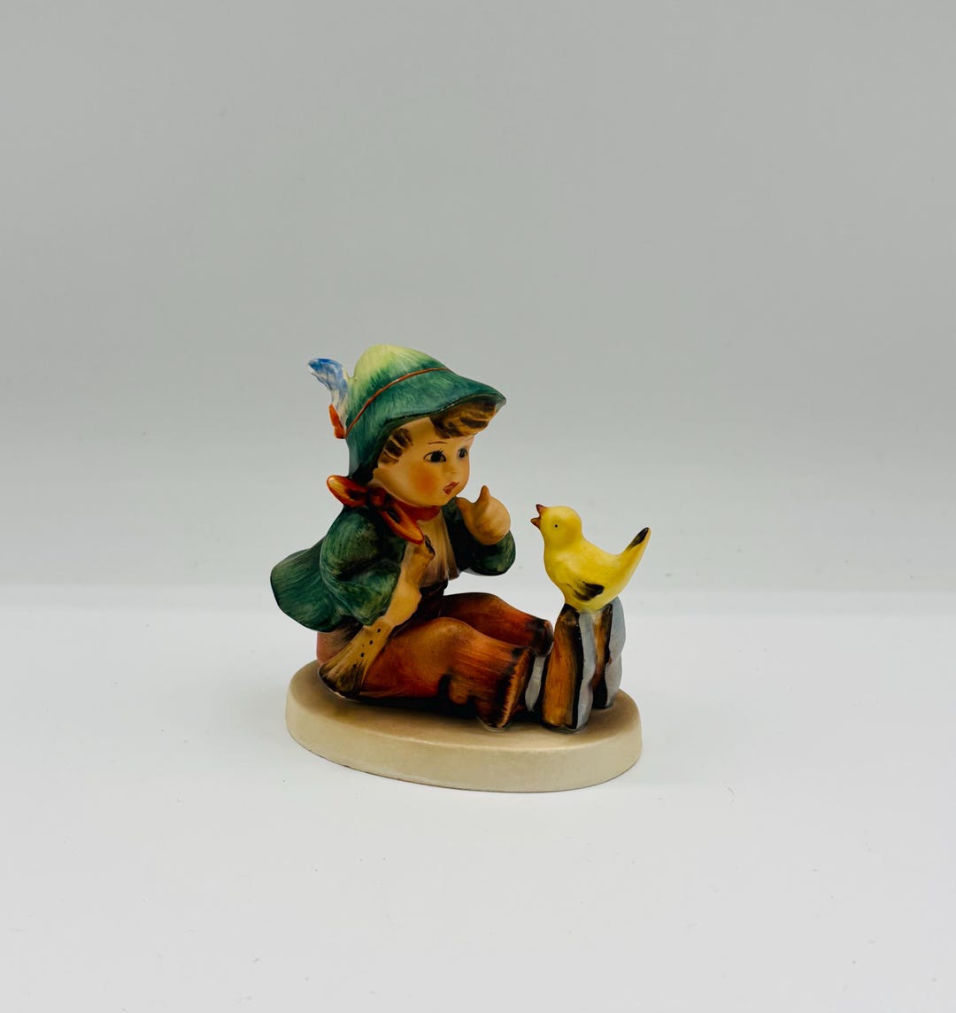Mid Century Time Goebel Hummel No. 63 "singing Lesson" Boy Teaching A ...