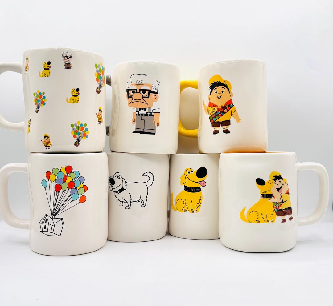 Your Choice Rae Dunn UP Adventure Pixar Mugs "public Menace, UP, Adventure is Out There ...