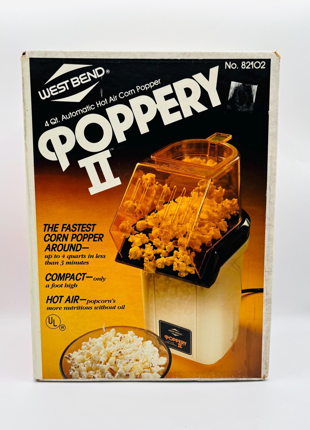 Sealed in Box _vintage 4 QT Automatic West Bend Poppery II Hot Air Corn ...
