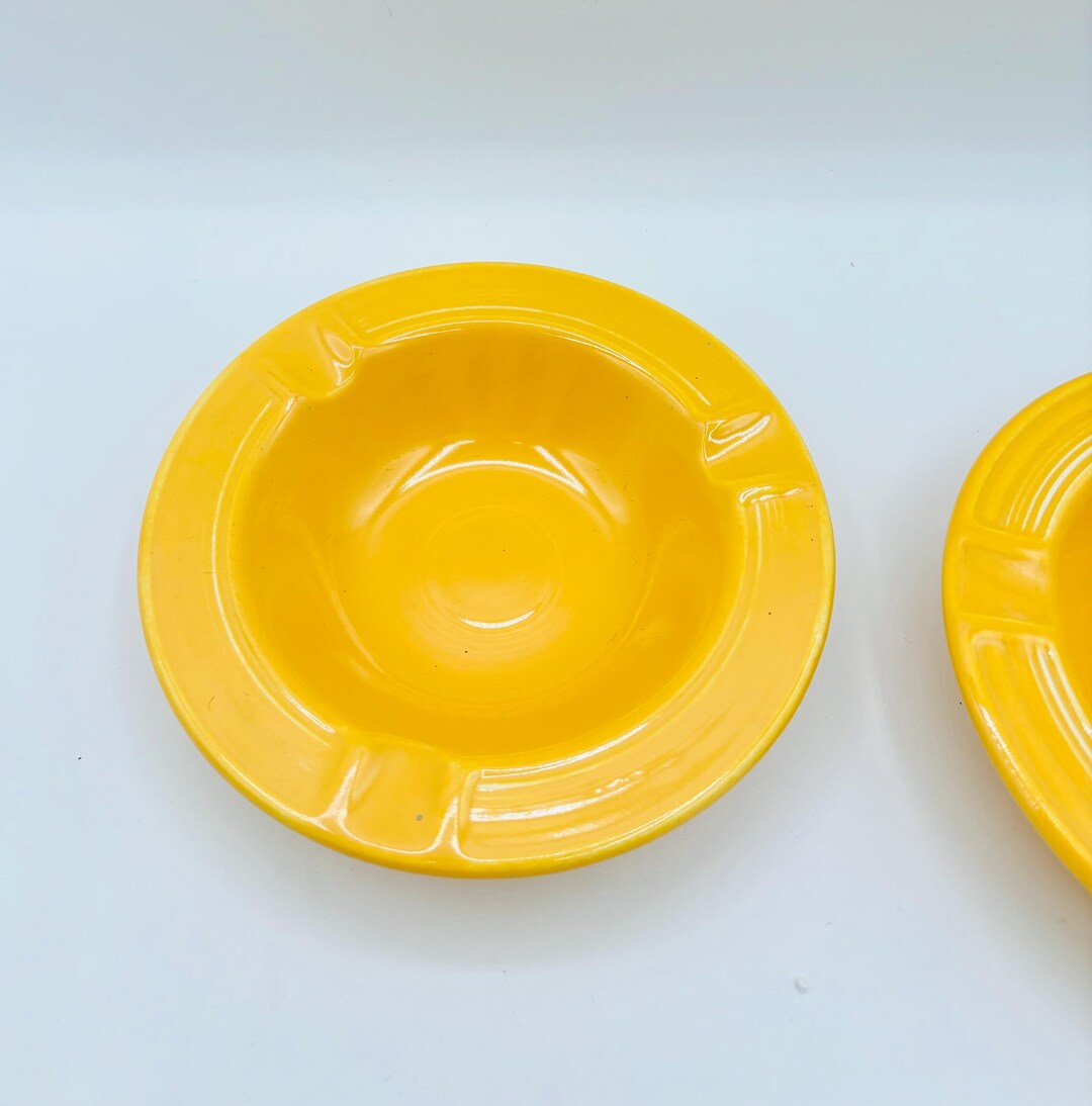 Original Color Fiesta Ware Sunflower Yellow Vintage Ashtray - Etsy