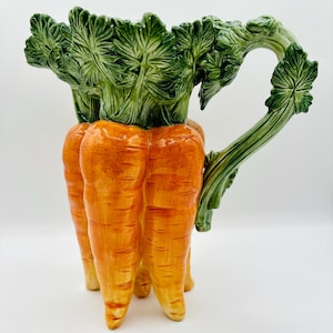 Fitz and Floyd Carrot Summer Garden Farmhouse Pitcher - Etsy