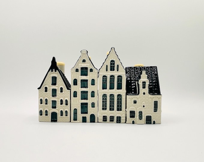 KLM Delft Blue Dutch Holland Canal House Amsterdam Row Houses, KLM ...