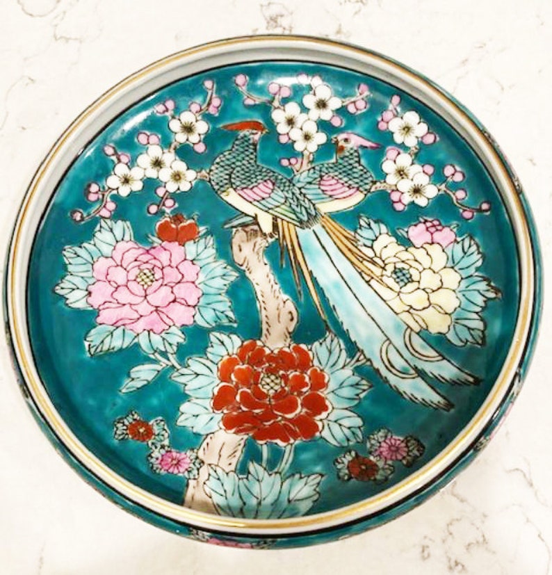Vintage Two Bird and Floral Japanese Gold Imari Hand Painted - Etsy
