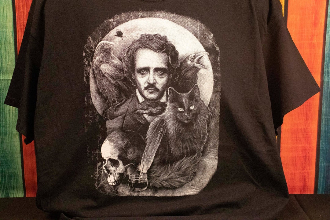 Edgar Allan Poe Graphic Tee - Etsy