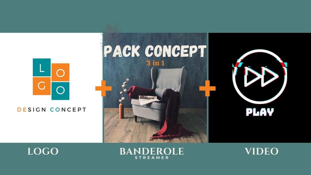 Video Concept Pack Banner and Logo - Etsy