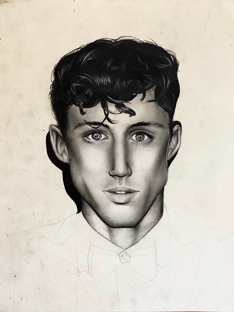 Realistic Pencil Drawing A4 - Etsy