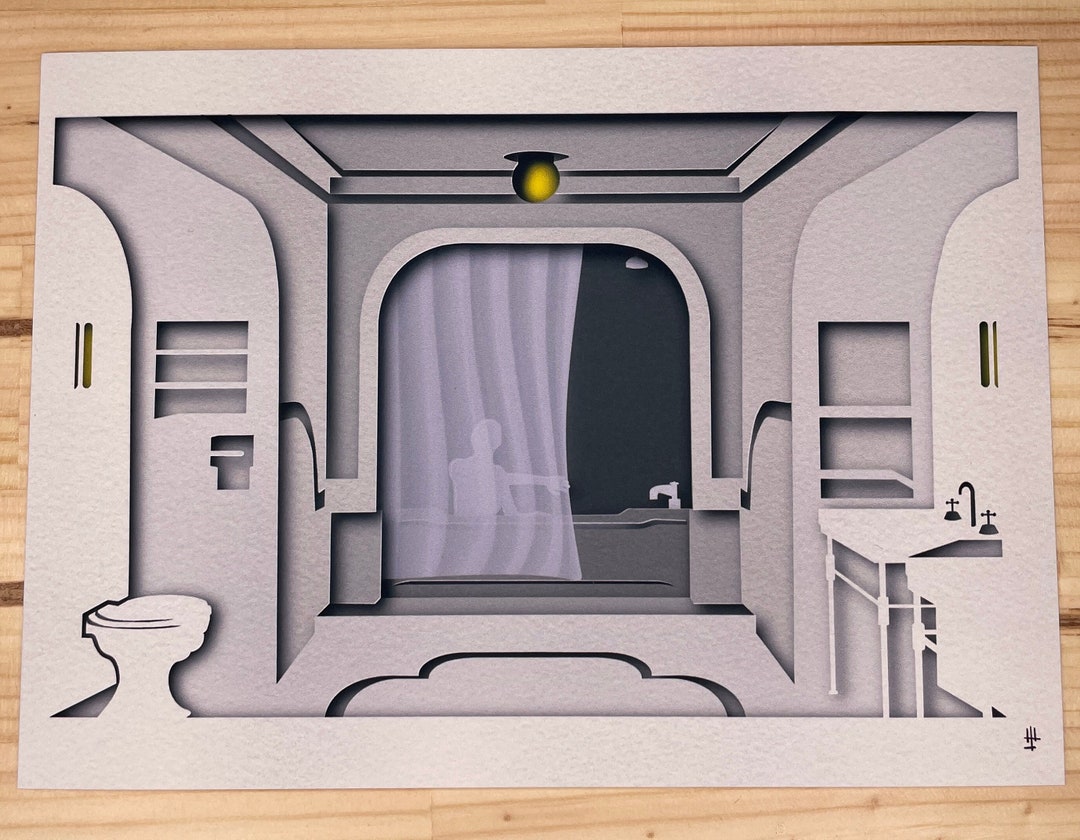 5x7 the Shining Room 237 Scene Archival Art Print papercut of Original ...