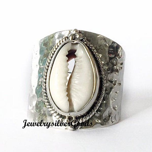 Cowrie Shell Ring - Etsy