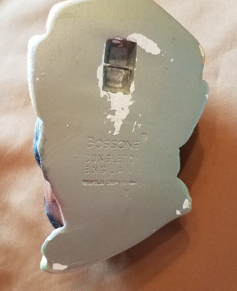 Vintage Bosson Head Chalkware HIMALAYAN Mask Character Wall Sculpture ...