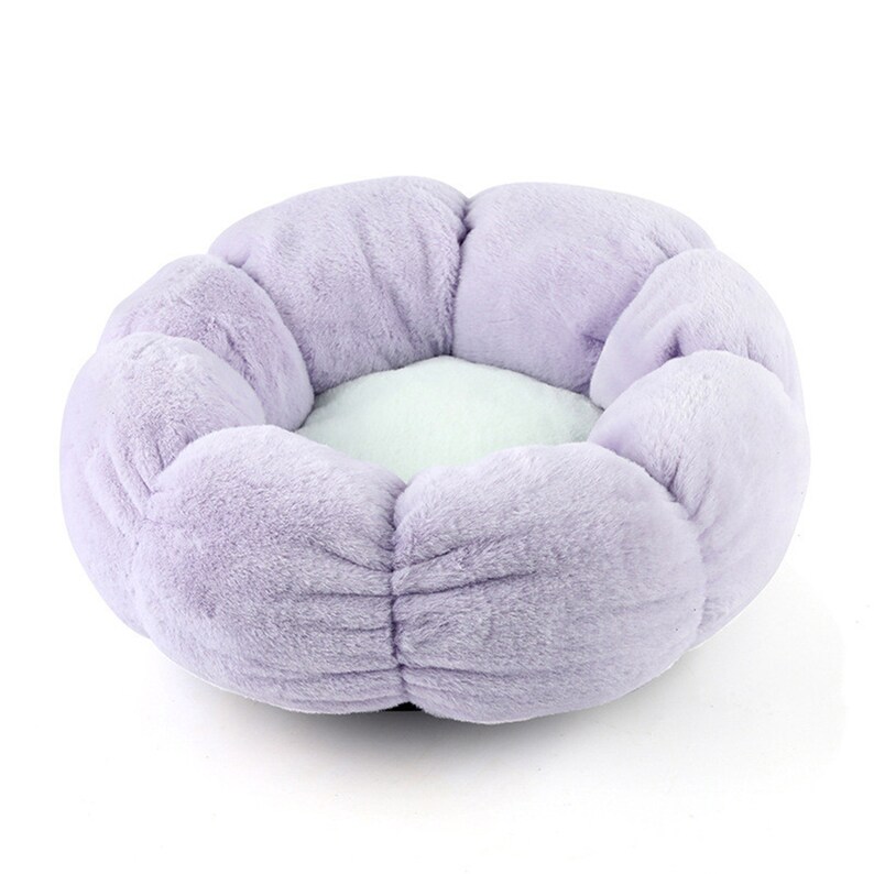 Round Flower Dog Bed for Small Large Dogs Soft Velvet Cat Mat - Etsy