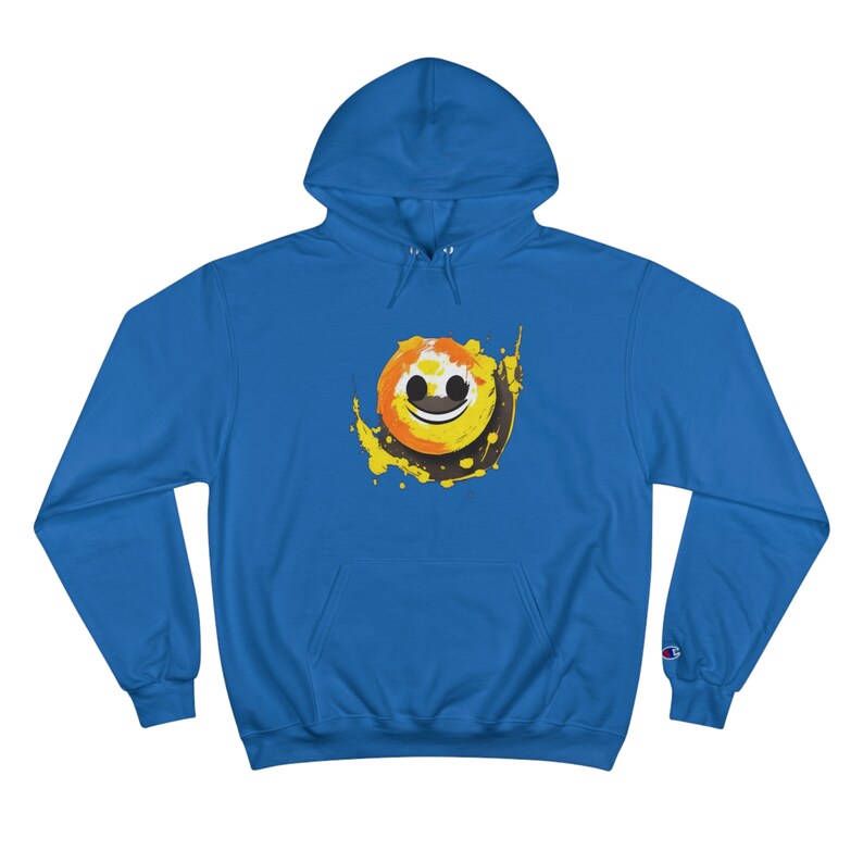 Happy Smiley Face Champion Hoodie - Etsy