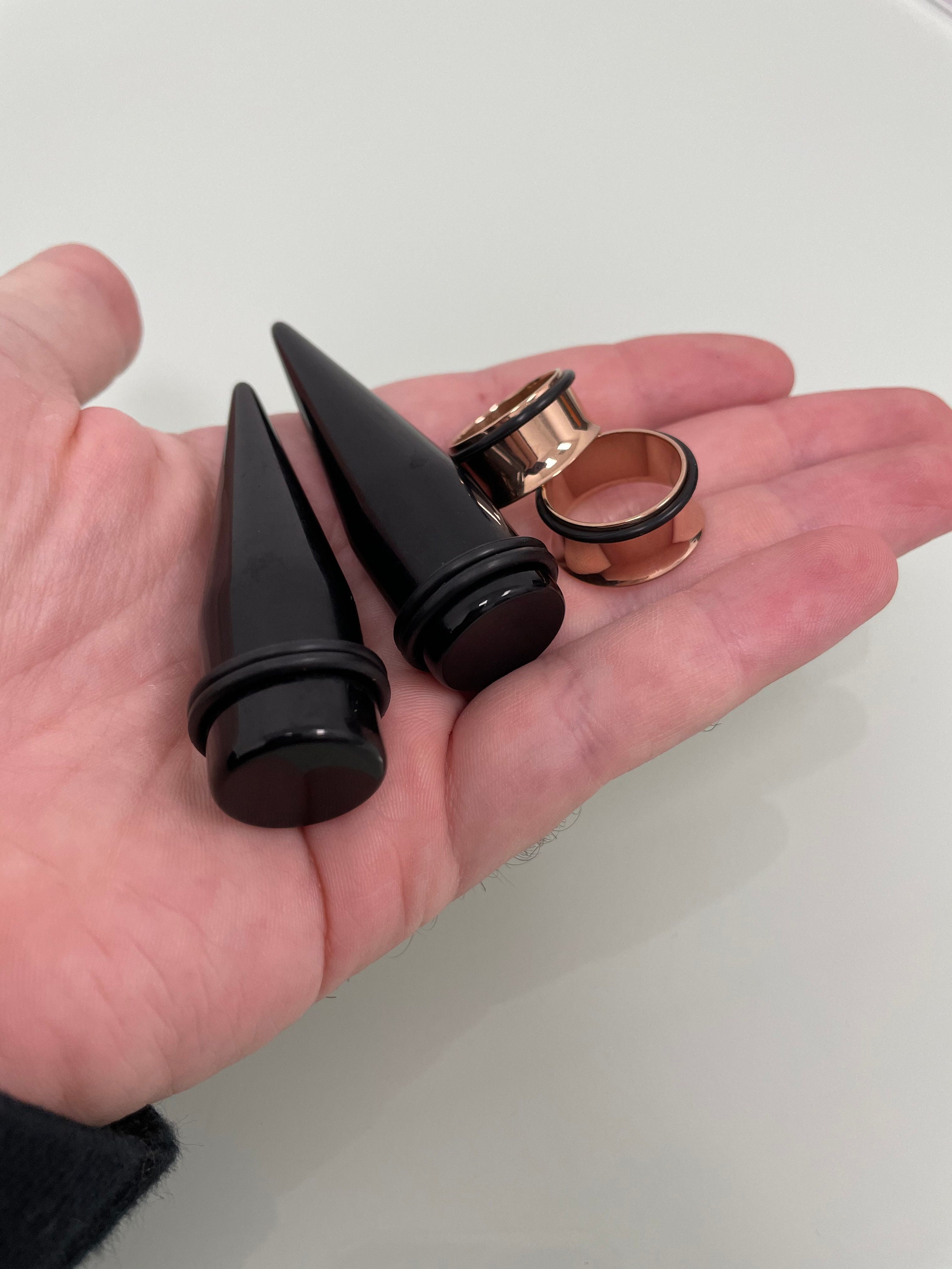 Big Ear Gauges 00g-20mm Stretching Kit Taper Steel Tunnels | Etsy Canada