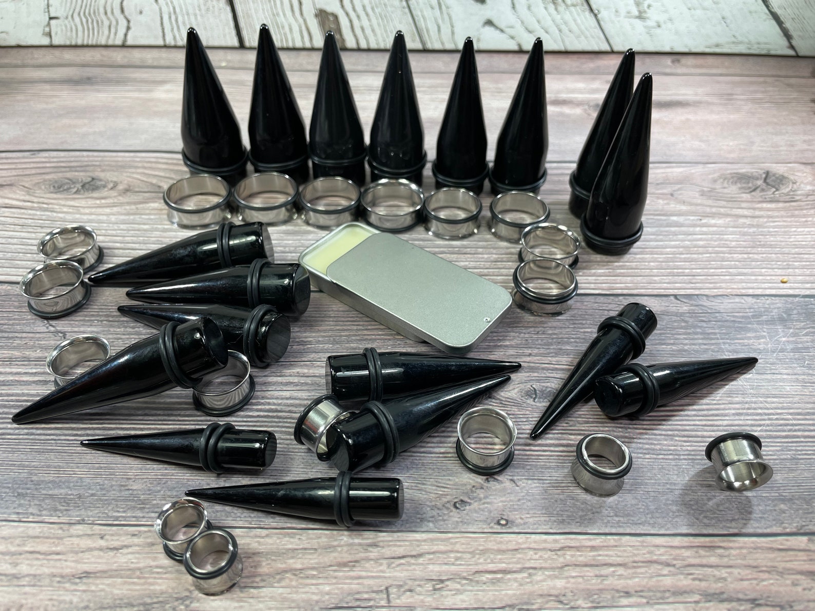 Big Ear Gauges 00G-25MM Stretching Kit Taper Steel Tunnels Aftercare ...