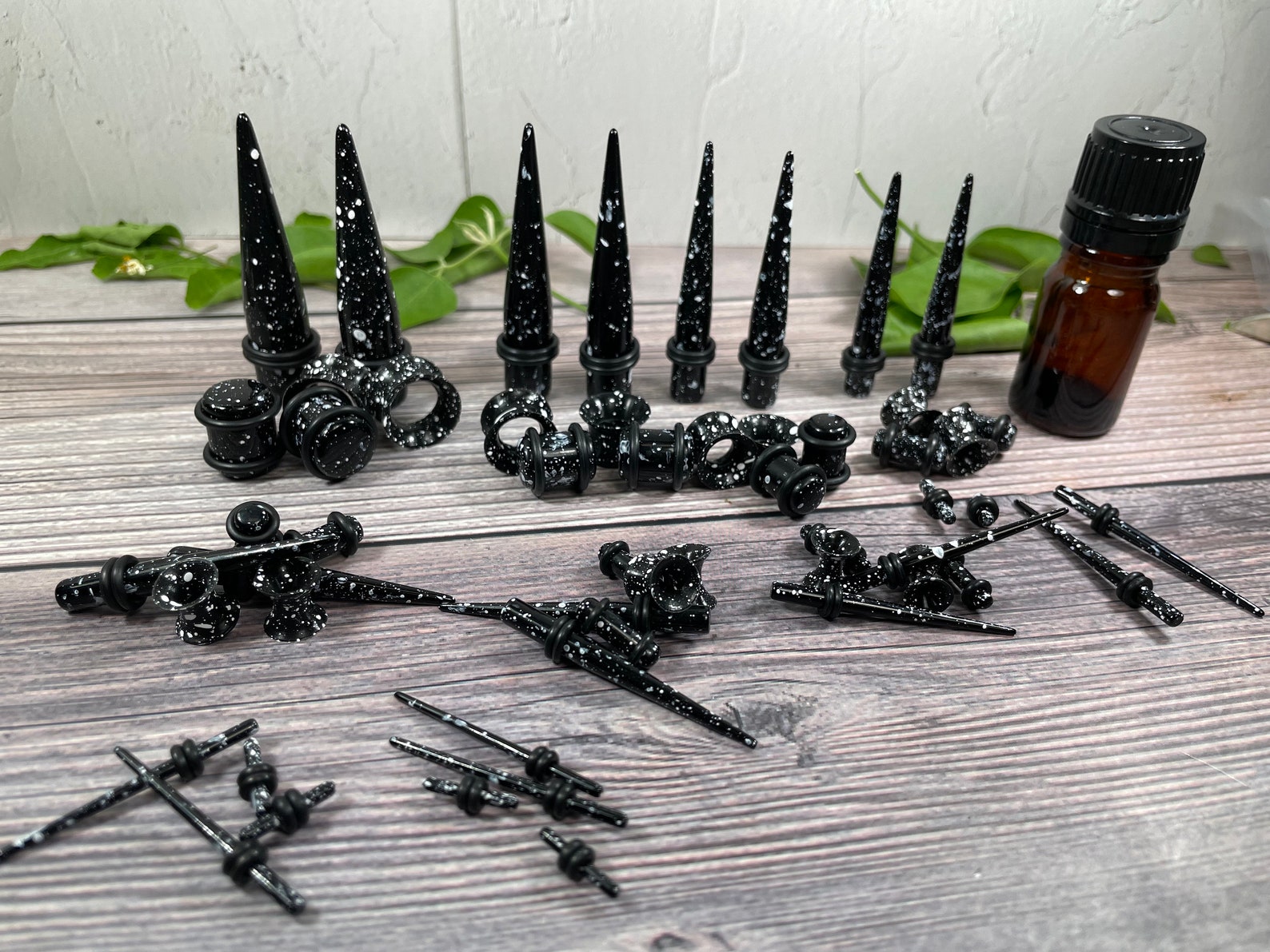 50 PC Ear Stretching Kit 14G-12MM Multicolor Aftercare Ear - Etsy