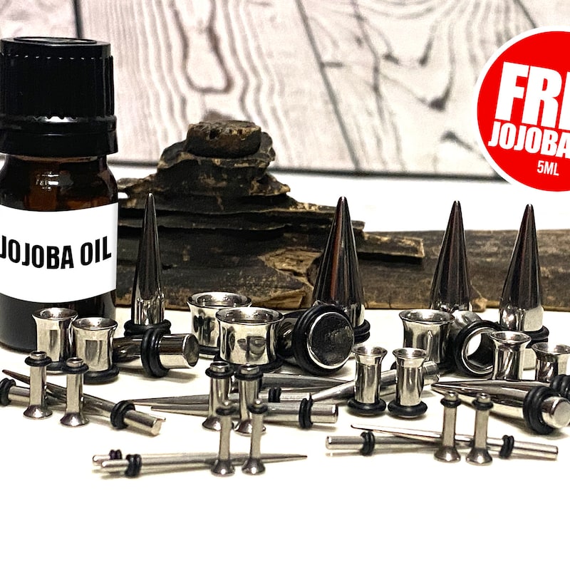 Ear Tunnels Rainbow Gold - Etsy