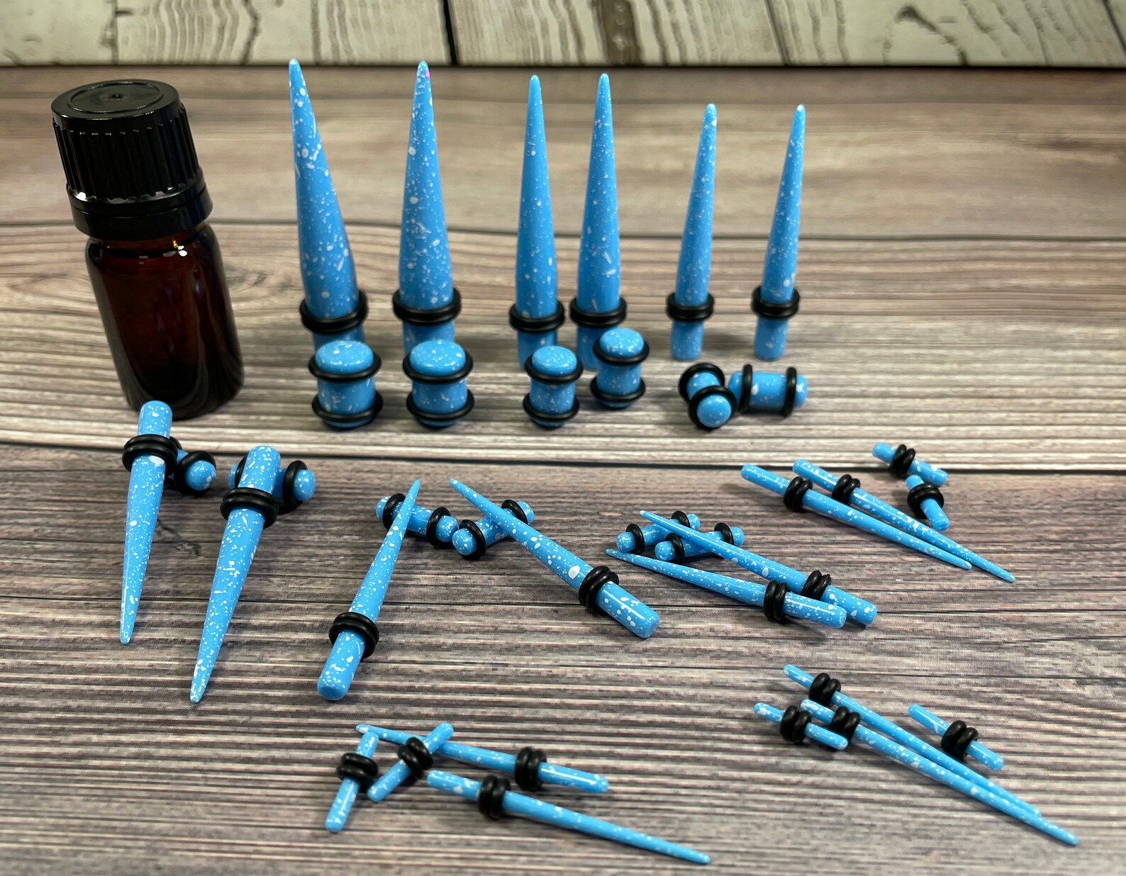 37 PC Ear Stretching Kit Multicolor Aftercare 14G-00G Ear | Etsy