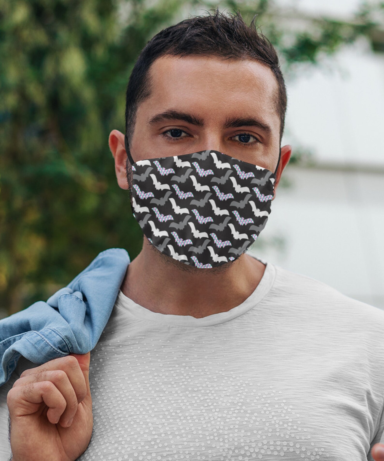 Bat Face Mask, Halloween Face Mask, Bat Mask - Etsy UK