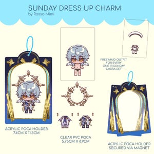 Sunday Dress up Acrylic Keychain Holder - Etsy