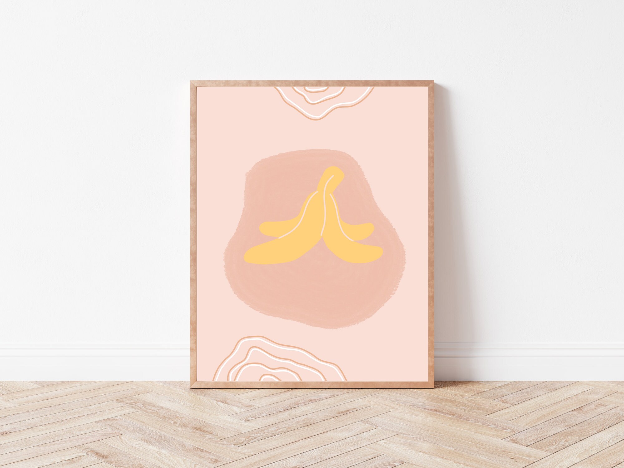 Banana Split Printable Wall Art Digital Print Abstract Art Print Boho ...