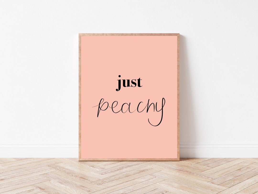 Just Peachy Printable Wall Art Digital Print Abstract Art Print Boho ...
