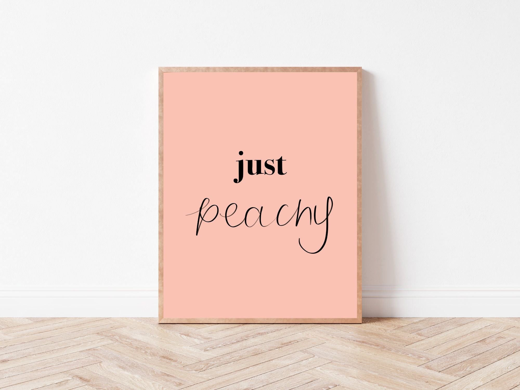 Just Peachy Printable Wall Art Digital Print Abstract Art Print Boho ...
