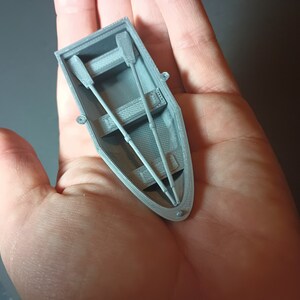 1:48 Scale Rowboat With Oars ! Paintable Models! O Scale. - Etsy