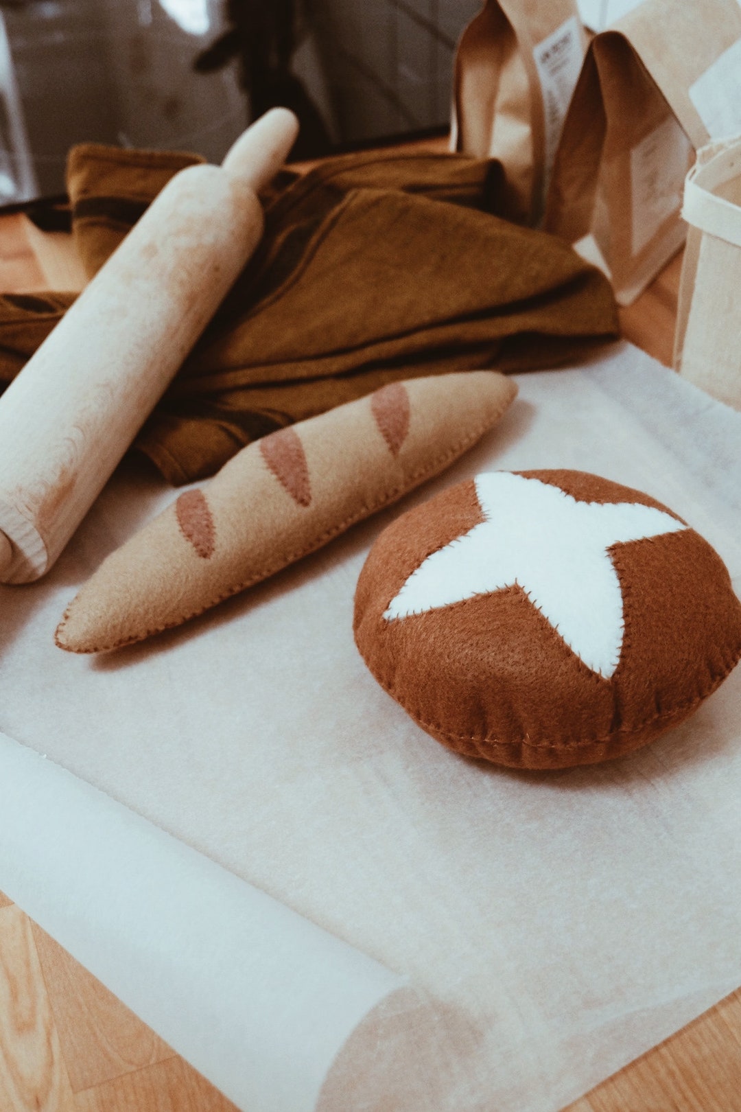 Felt BREAD and BAGUETTE PDF Sewing Patterns - Etsy