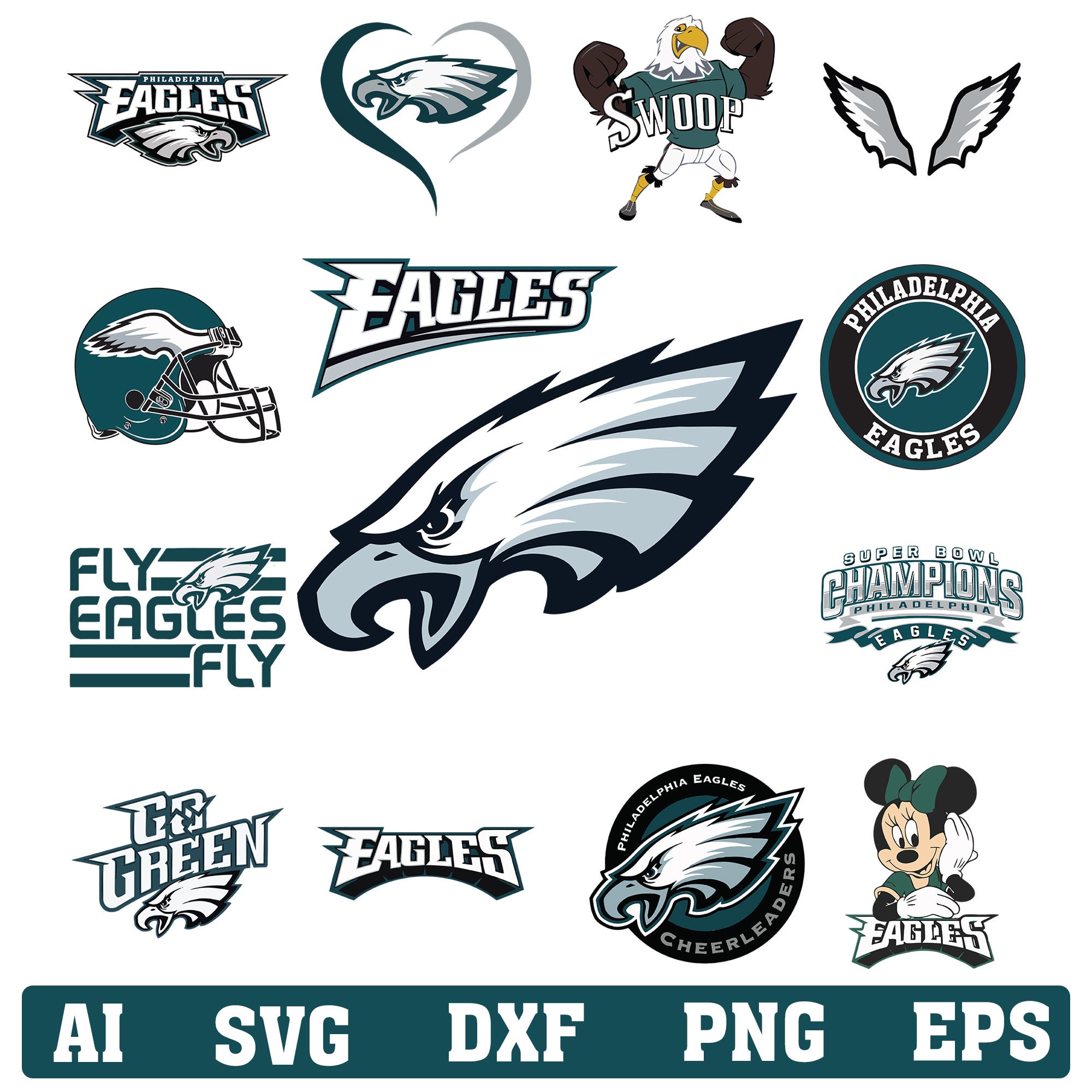 Philadelphia Eagles Logo NFL Football SVG cut file for cricut | Etsy