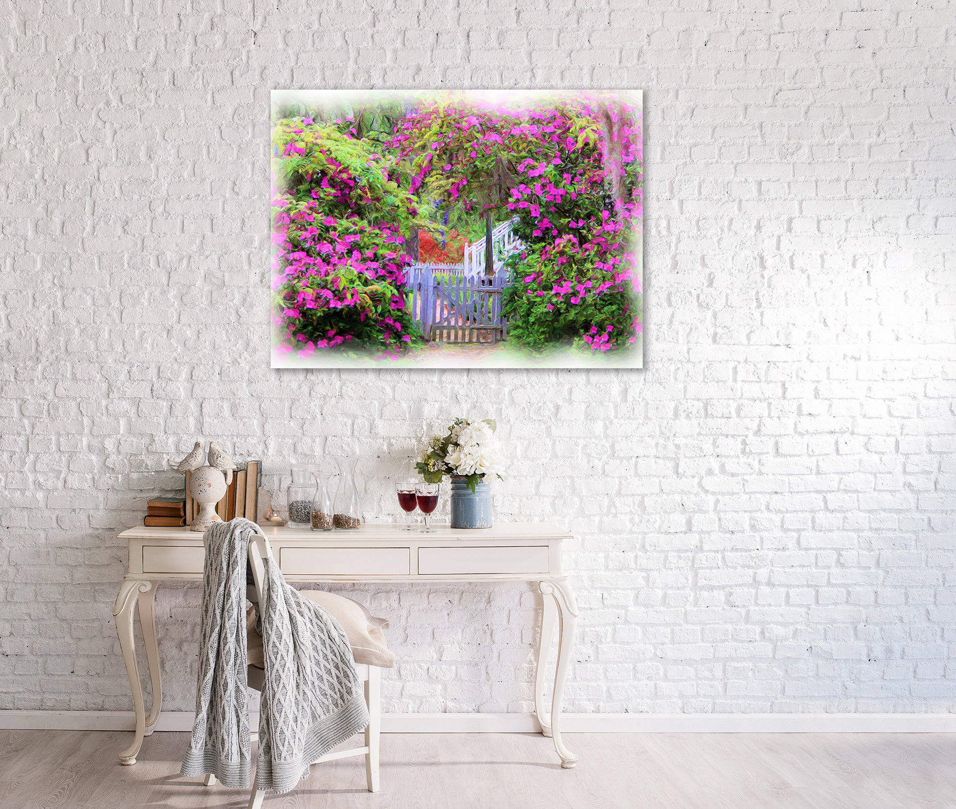 Garden Gate - Canvas - Etsy
