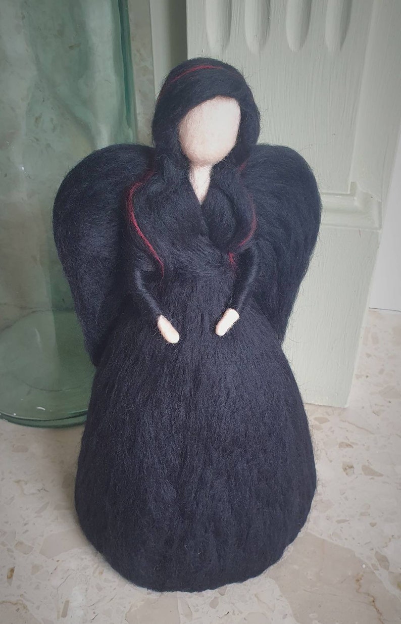 Gothic Christmas Tree Angel Tree Topper Christmas Ornament - Etsy