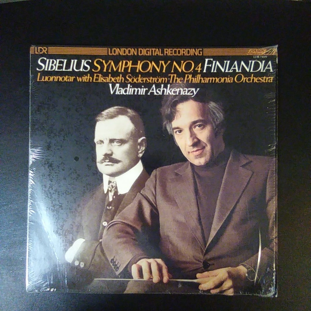 Sibelius Symphony No 4 Finlandia Vladimir Ashkenazy / London Digital Recording Vinyl Record - Etsy