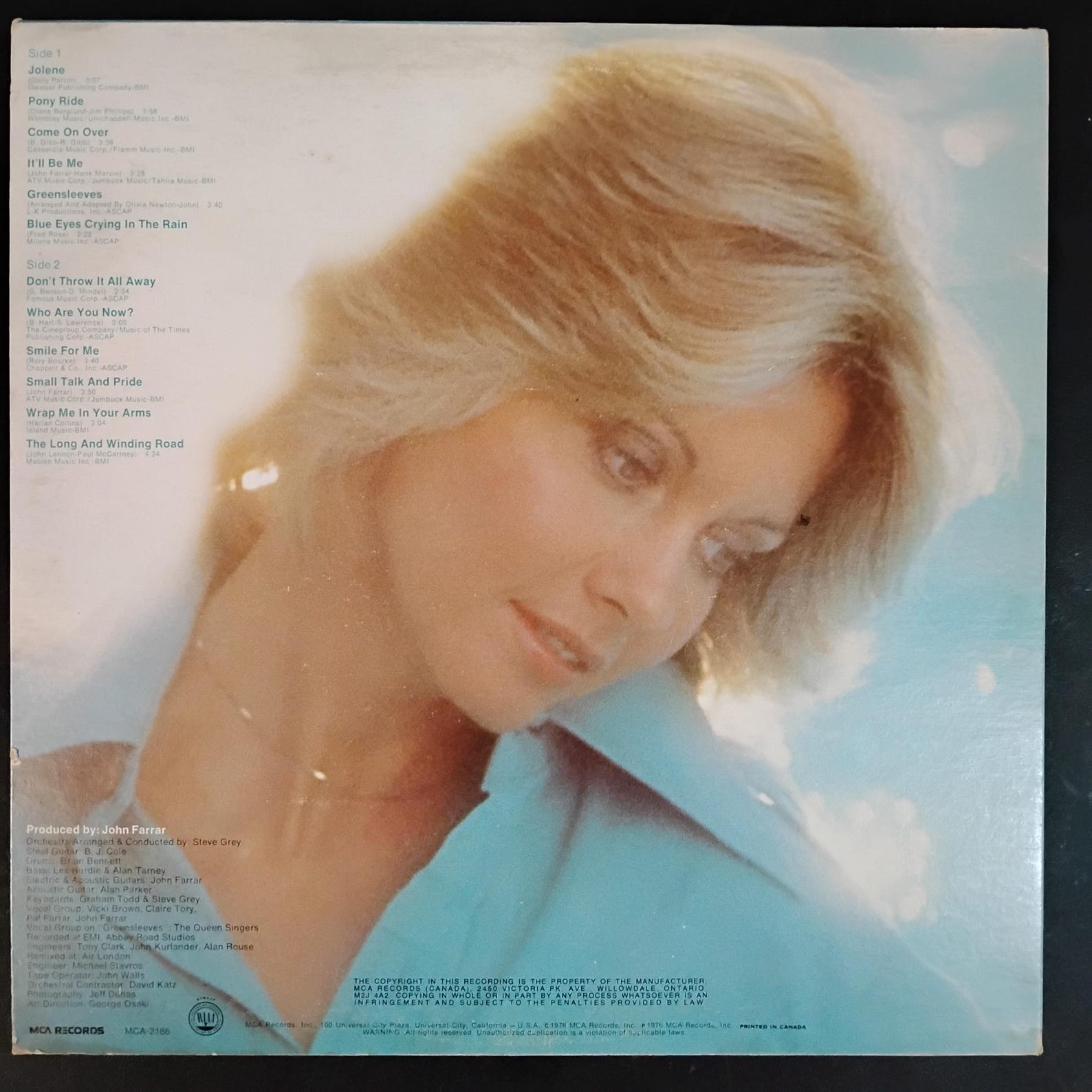 Olivia Newton John - Come on Over / Original 1976 Vintage Vinyl Record ...