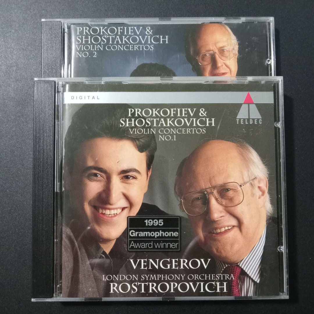 CD Prokofiev & Shostakovich Violin Concertos Nos 1 and 2 Rostropovich ...