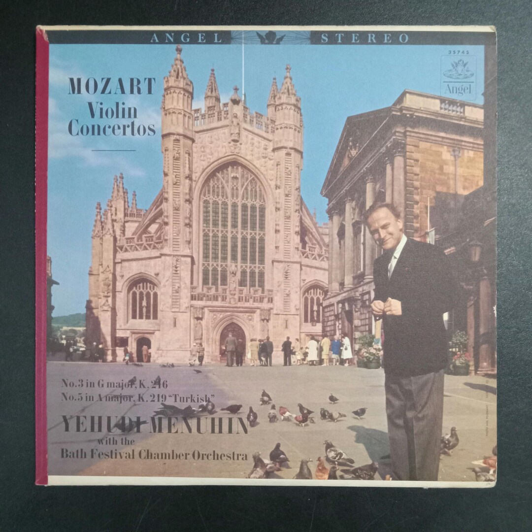 Yehudi Menuhin / Mozart Violin Concertos No 3 & 5- Bath Festival Orchestra / Vinyl Record - Etsy