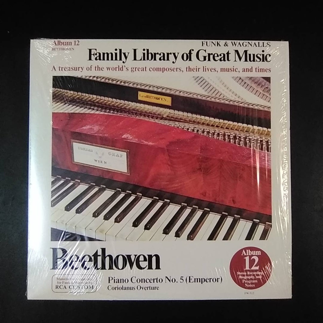Beethoven Piano Concerto No 5 Emperor / Funk & Wagnalls Family Library ...
