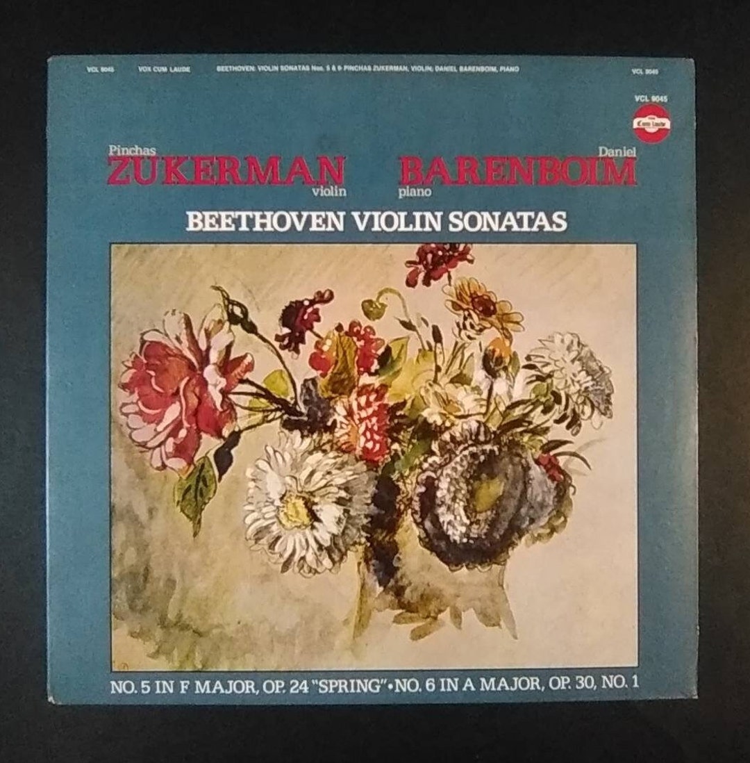 Beethoven Violin Sonatas No 5 in F Major Spring No 6 in A Major Op 30 Daniel Barenboim & Pinchas ...