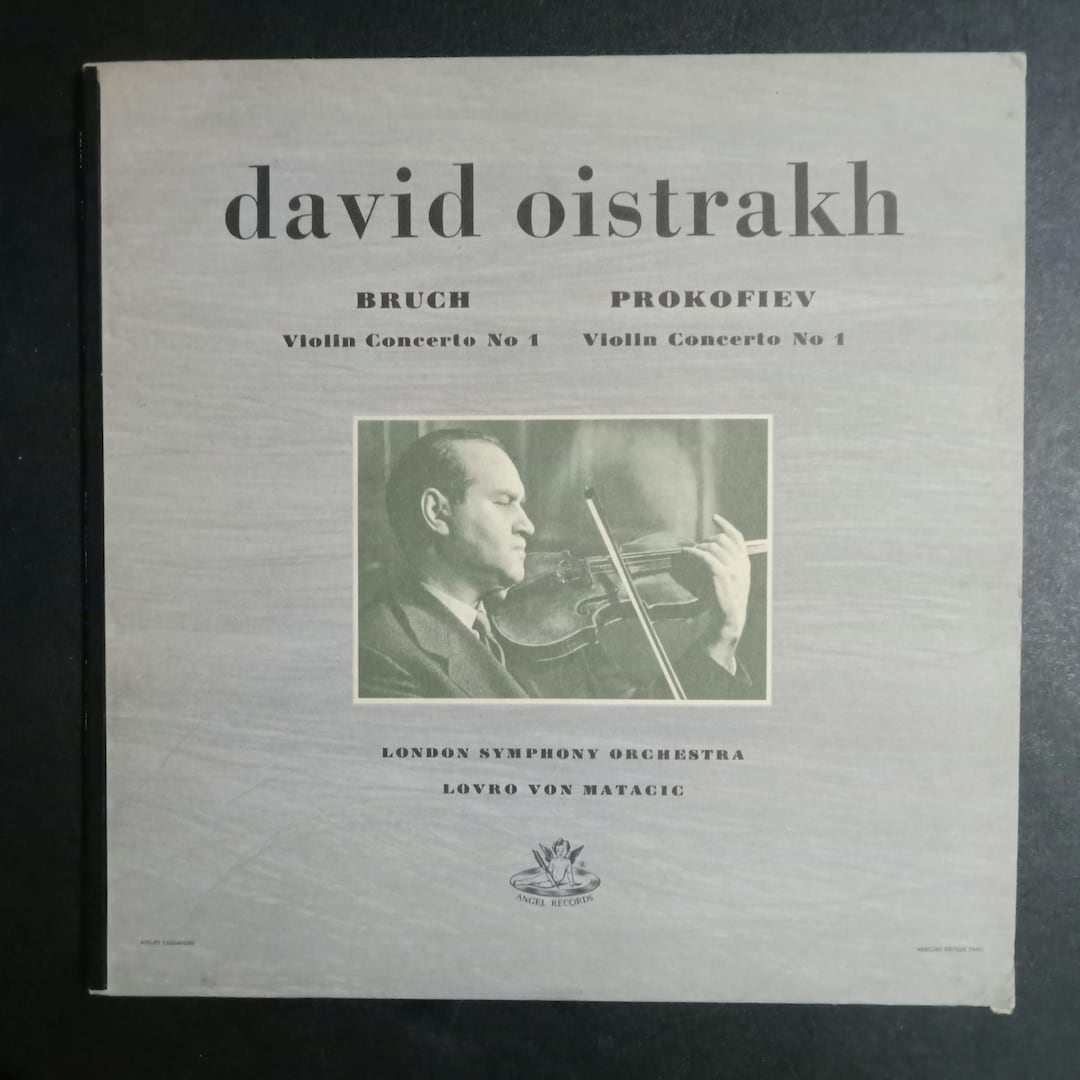 Bruch Violin Concerto No 1 & Prokofiev Violin Concerto No 1 David Oistrakh, Violin With London ...