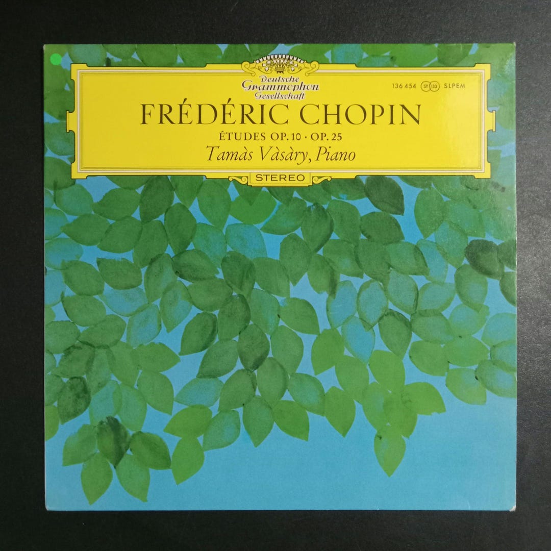 Chopin - Etudes Op 10 - Op 23 - Tamas Vasary, Piano / Deutsche Grammophon Vinyl Record - Etsy